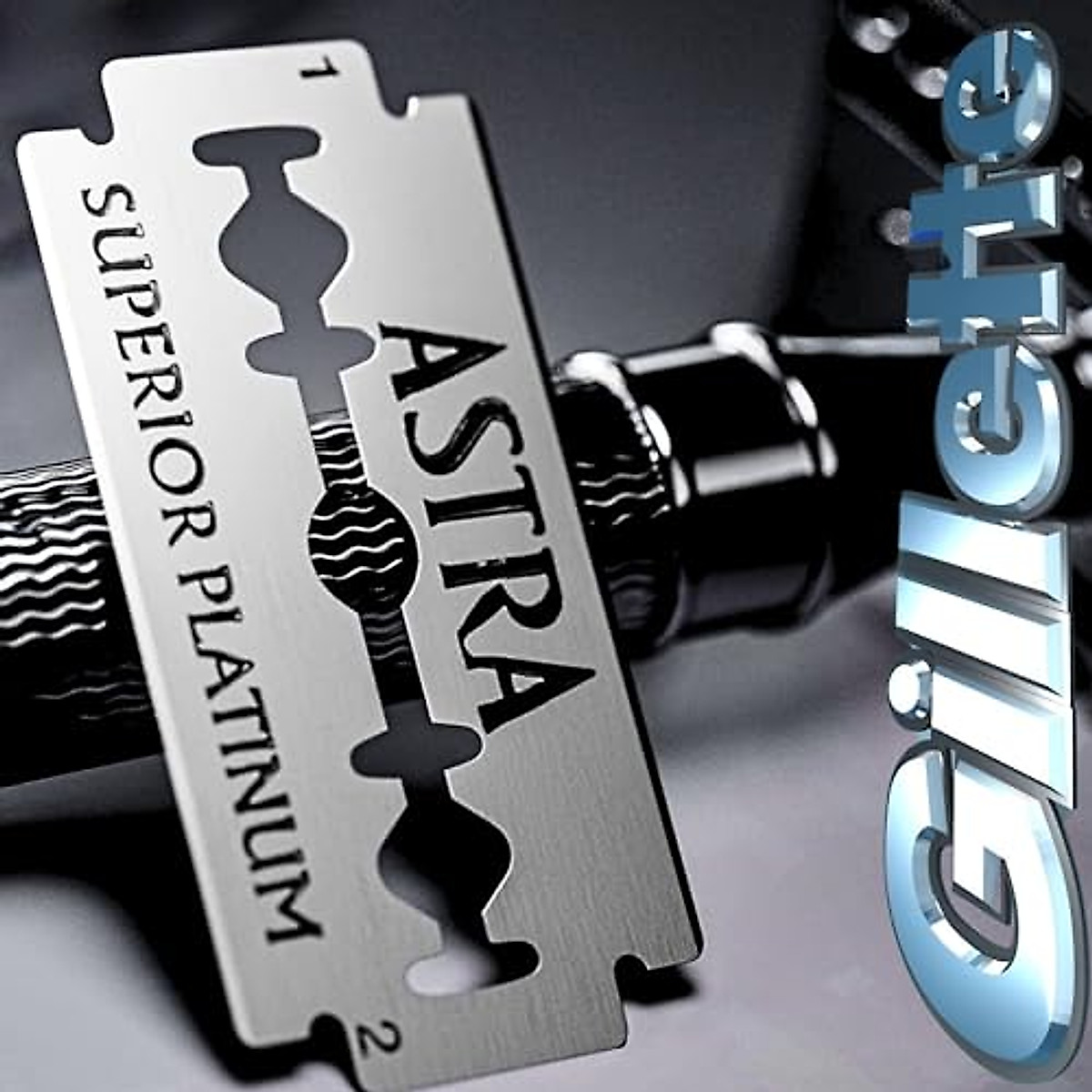 Astra Platinum Double Edge Safety Razor Blades, 50 Blades (10 x 5)