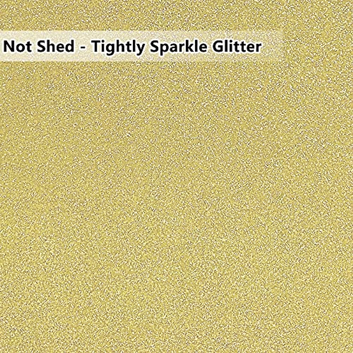 Gold Glitter Cardstock Paper, Double Sided Gold Glitter Paper for DIY Projects, 20 Sheets Gold Sparkle Card Stock for Crafts and Cricut, 250GSM