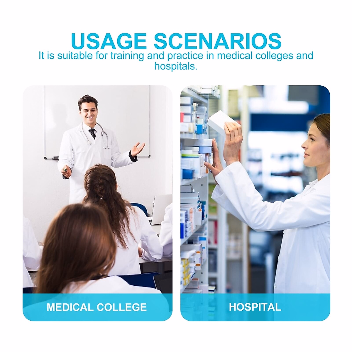 Baluue Intramuscular Injection Pad Silicone Injection Training Pad for Nurse Medical Students Training Practice Pad Doctor Educational Supplies