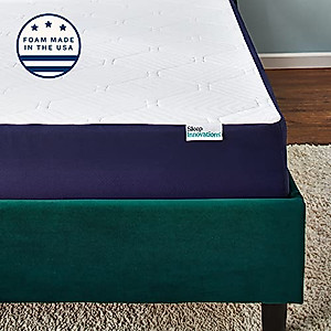 Sleep Innovations Quinn 10 Inch Stay Fresh Cooling Gel Memory Foam Mattress with Freshness Protector and Cool Quilted Cover, Queen Size, Bed in a Box, Medium Support