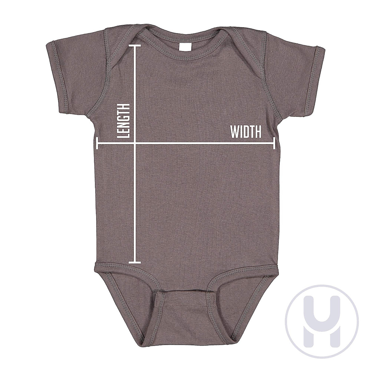 Haase Unlimited No Means Ask Grandma - Granny Bodysuit (Light Gray, Newborn)