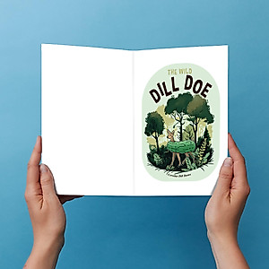 Crazy Dog T-Shirts The Wild Dill Doe Birthday Card Funny Deer Pickle Adult Humor Card Birthday Cool Animal Dill Doe 3 Pack
