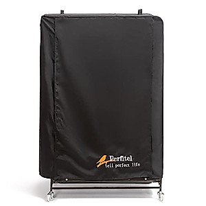 Perfitel Universal Large Bird Cage Cover(Black) Good Night Black-Out Birdcage Cover Durable Breathable Washable Material (31 * 21 * 52)