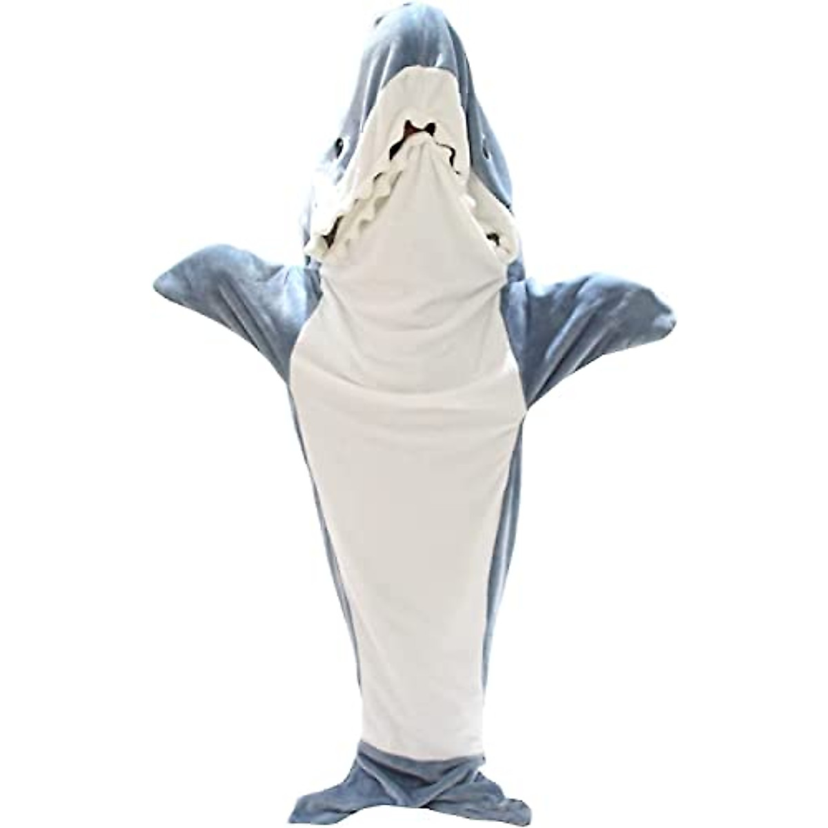 Shark Blanket, Shark Wearable Blanket Adult, Shark Blanket Hoodie, Shark Blanket Super Soft Cozy Flannel Hoodie (XL)