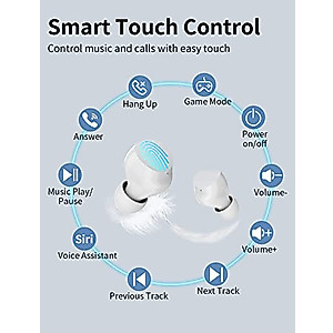 Wireless Earbuds for Kids, Wireless Headphones with Cute Panda Charging Case with Mic, Noise Cancelling,Typ-C Charging, 3D Stereo Waterproof Bluetooth ear buds for Sport & Outwork,3 x ear caps(S,M,L)