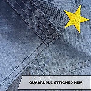 AZCOVER Alaska Flag - 12x18 Inch, Embroidered Stars, Outdoor with 2 Brass Grommets