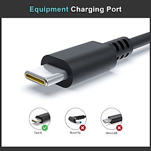 USB Type C AC Charger Fit for Dell Latitude 9420 9520 3520 3420 3320 7320 Detachable XPS 13 9305 P33T001 P94F002 P108F001 P144G001 Laptop Power Cord
