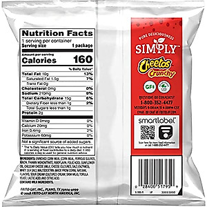 Simply Variety Pack, Cheetos White Cheddar Puffs & Crunchy, 0.875 Ounce (Pack of 36)