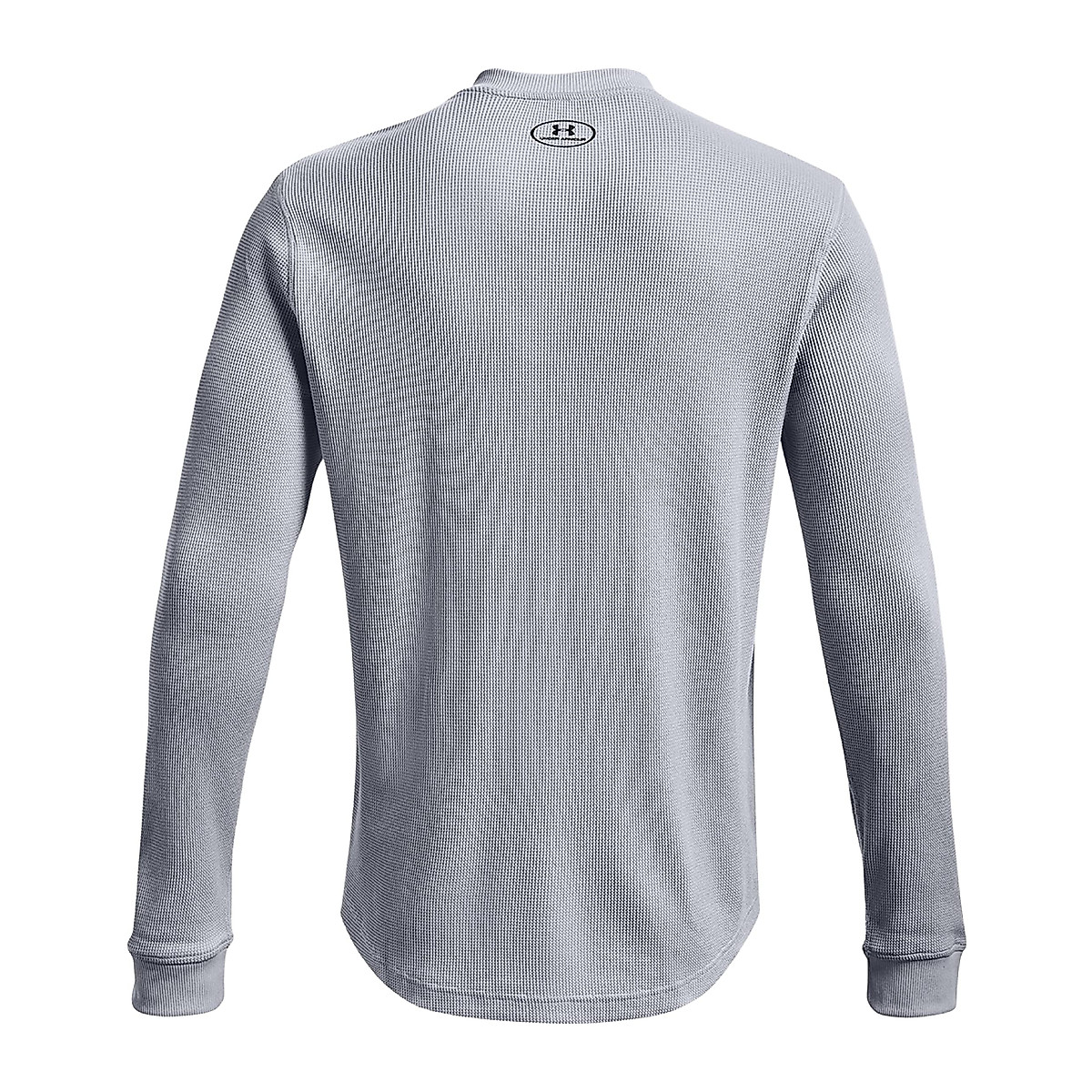 Under Armour Men's UA Waffle Henley Shirt Long Sleeve (Mod Gray/Black - 011, Medium)