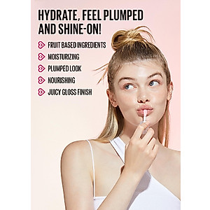 Kaja Juicy Glass Lip Oil | Hydrating, Feel Plumped and Lightweight with Vitamin Tree Fruit Oil for Glass Skin Look | 01 Rose Hip Spritz | Vegan, Cruelty-Free