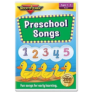 ROCK N LEARN Preschool Songs DVD - Fun Songs for Early Learning.