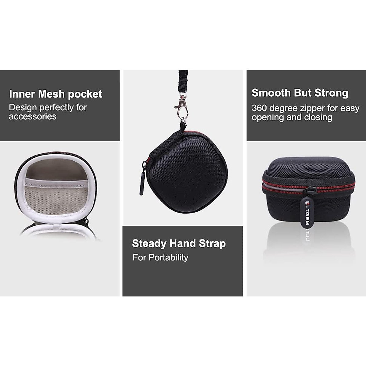 LTGEM EVA Hard Case for Soundcore by Anker Liberty 3 Pro Noise Cancelling Earbuds - Travel - Protective Carrying Storage Bag