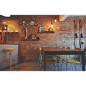 Ty Creations| 24 Inch Long Floating Shelves for Wall, Real Wood Rustic Picture Ledge Large Wall Shelf for Bedroom, Living Room, Bathroom, Kitchen and Office, Set of 3 differentsizes