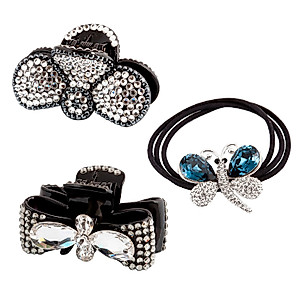 2000 Pieces Flat Back Gems Rhinestones 6 Sizes (1.5-6 Mm) Round Crystal Rhinestones with Pick up Tweezer and Rhinestones Picking Pen for Crafts Nail Clothes Shoes Bags DIY Art(Clear)