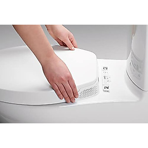 KOHLER 5588-0 Purefresh Elongated Nightlight, Grip-Tight Bumpers, Quiet-Close Release Hinges, Quick-Attach Hardware, No Slam Toilet Seat, White