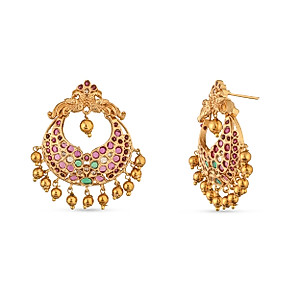 TARINIKA Antique Gold Plated Gita Long Necklace Set with Peacock Design - Indian Jewelry Sets for Women | Perfect for Ethnic Occasions | Traditional South Indian Necklace | 1 Year Warranty*