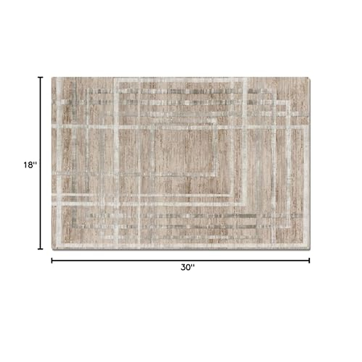 Modern Abstract Runner Rug - Imitation Cashmere Rugs with Rubber Backing Non Skid Laundry Room Rug, Kitchen Carpet Runner Indoor Bathroom Floor Runners
