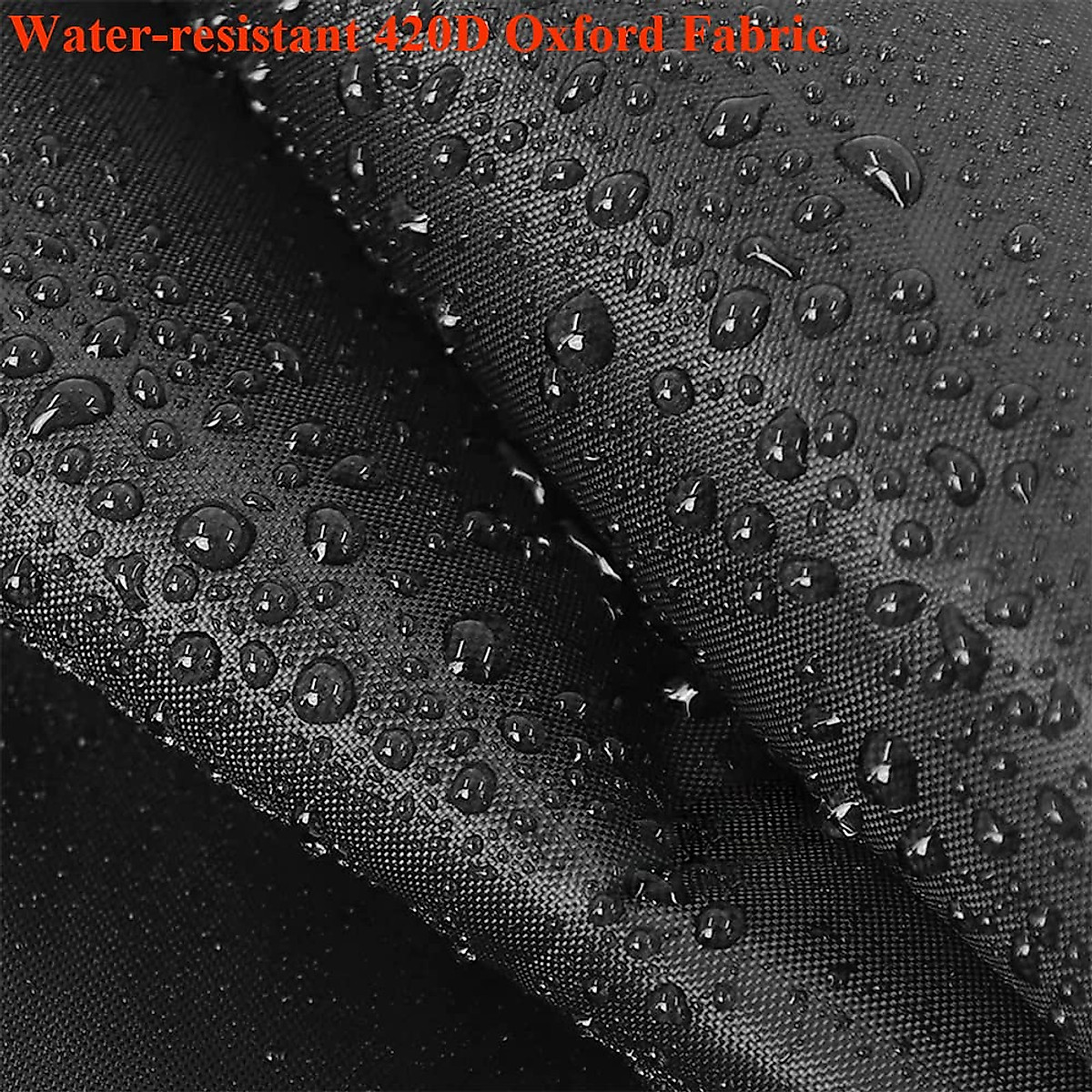 Skyour Patio Furniture Sectional Couch Sofa Cover Weatherproof Heavy Duty 420D Oxford Outdoor V Shaped Sectional Garden Rattan Corner Sofa Furniture Protector Covers Black (V-Shape: 117x117in)