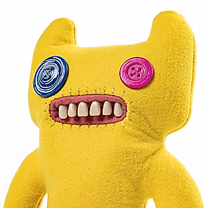 Fuggler Spin Master Funny Ugly Monster Deluxe Stuffed Animal Medium 9" Plush (Indecisive Monster, Yellow)