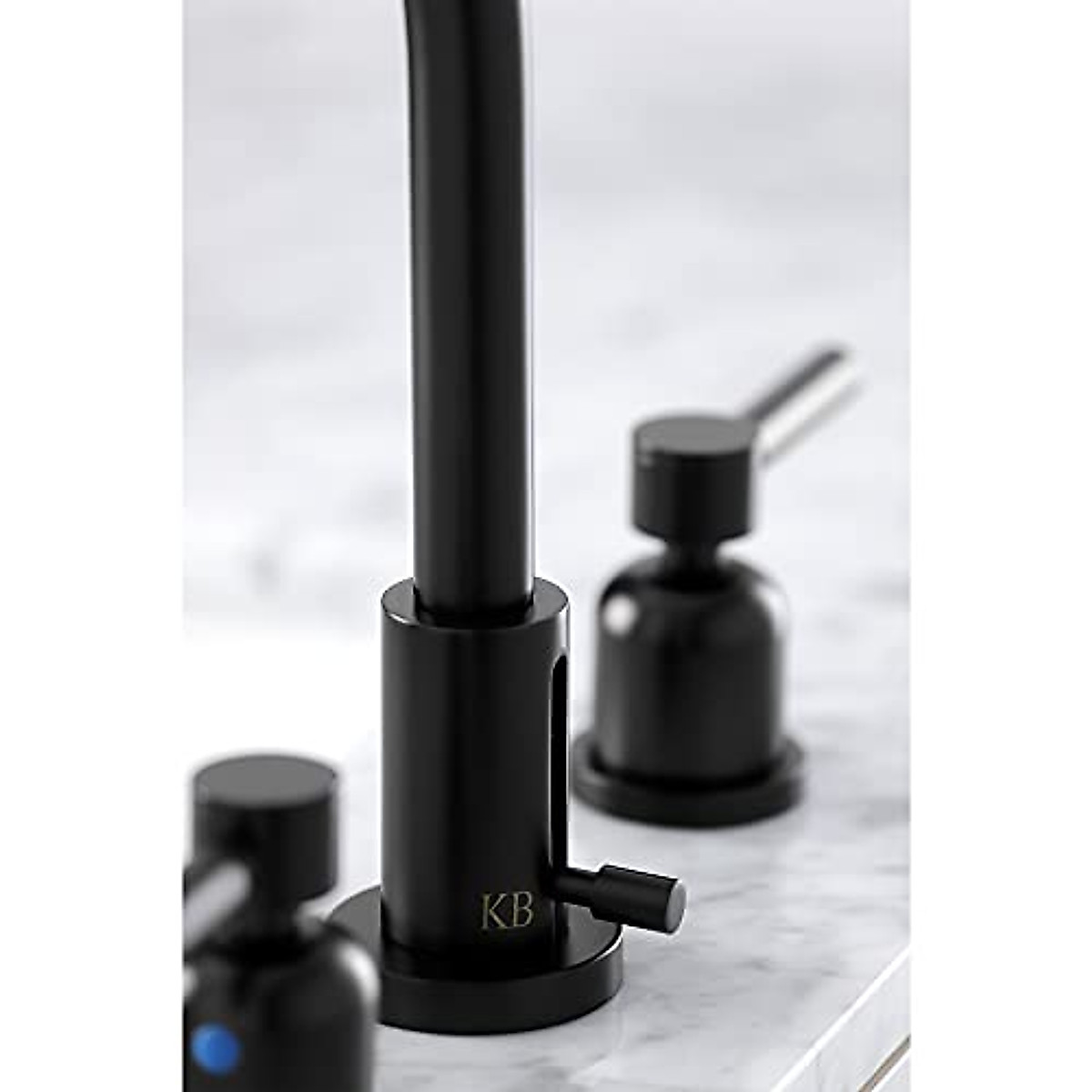 Kingston Brass FSC8920DL Concord Widespread Bathroom Faucet, Matte Black