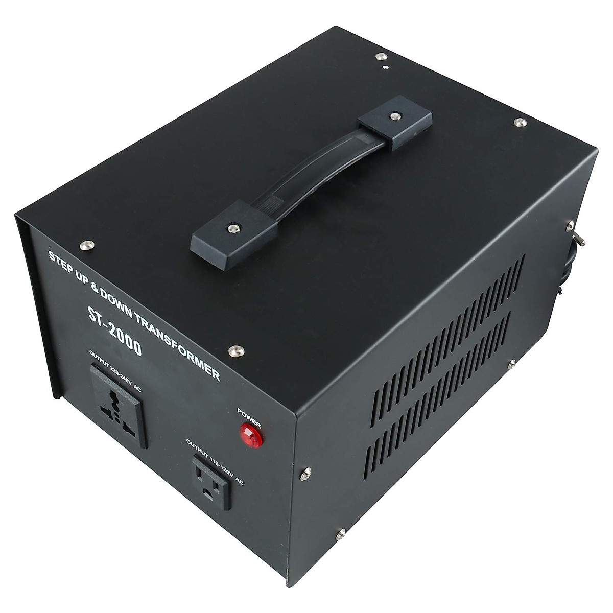 2000 Watt Step Up/Down 110V/220V Voltage Converter Transformer with Circuit Breaker Protection