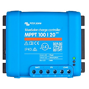 Victron Energy BlueSolar MPPT 100V 20 amp 48-Volt Solar Charge Controller