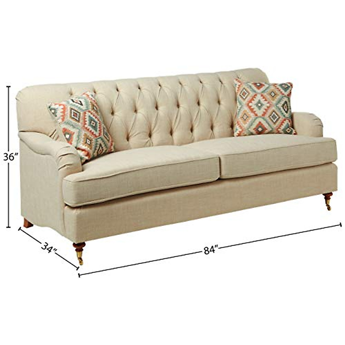 ACME Furniture Sofa, Beige Fabric
