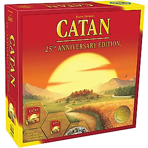 CATAN Board Game 25th Anniversary Edition | Includes The Base Game and The 5-6 Player Extension | Family Board Game | Board Game for Adults and Family | for 3 to 6 Players | Made by Catan Studio