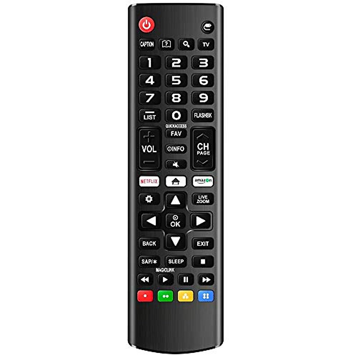 Universal Remote for LG Smart TV, Compatible with All LG TV Remote Control LCD LED OLED UHD HDTV 3D 4K Smart TV Models, Replacement for LG TV Remote Feature with Netflix Amazon Shortcuts Button