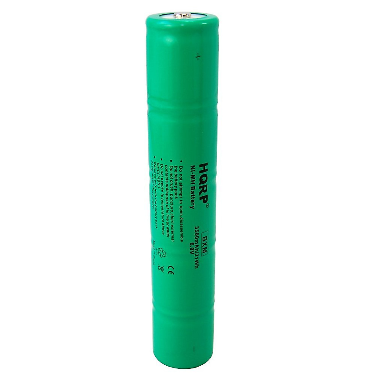 HQRP Ultra High Capacity Ni-Mh 1/2D 6V 3500mAh Rechargeable Battery for Maglite 201701/40070249 / ESR4EE3060 / ET2600D / ML5000 / N38AF008A Battery Replacement