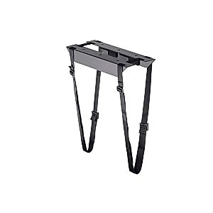 Monoprice Computer Case CPU Tower Holder - Low Profile Under Desk Mount, Supports Up to 22 Lbs, Horizontal or Vertical Mounting, Designed for Use with Sit-Stand Desks - Workstream Collection