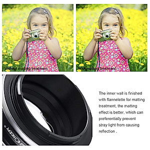 K&F Concept Lens Mount Adapter with Light-reducing Paint for Nikon G Mount F/AI/G Lens to Sony E-Mount/NEX Camera Body