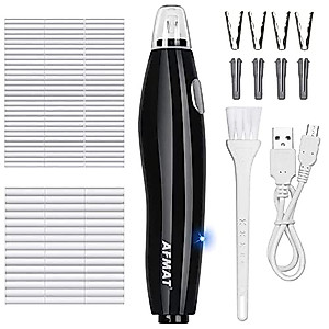 Electric Eraser for Artists, AFMAT Electric Eraser Kit,140 Eraser Refills, Rechargeable Electric Erasers for Drafting, Electric Pencil Eraser, Battery Operated Eraser for Drawing Pencils, Crafts, Arts