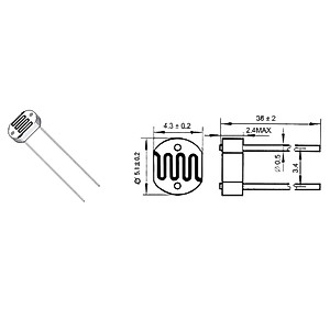Gikfun Photoresistor GL5516 LDR Photo Resistors for Arduino (Pack of 20pcs) EK1412