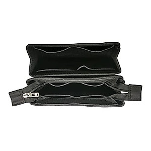 ZARSIO Felt Purse Organizer Insert Bag Organizer, a Set of 2 (Black)