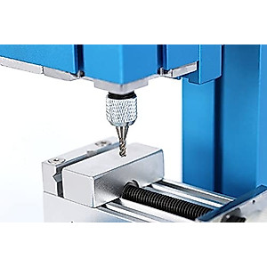 Universal Mini Metal Milling Machine Motorized Metalworking DIY Tool Benchtop Woodworking for Hobby Science Education Modelmaking W10004M AC100V~240V (24W Milling)
