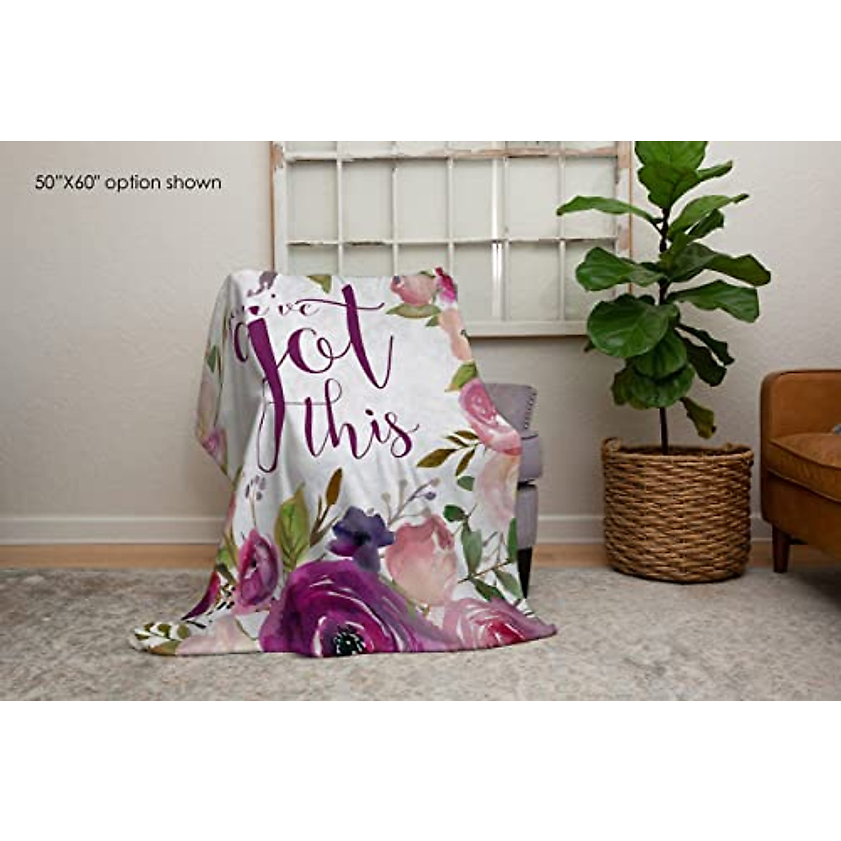 You Got This Blanket | Inspirational Blanket | Chemo Get Well Soon Gift | Get Well Blanket | Healing Thoughts Blanket | Breast Cancer Gift | Recover from Surgery Gift for Women