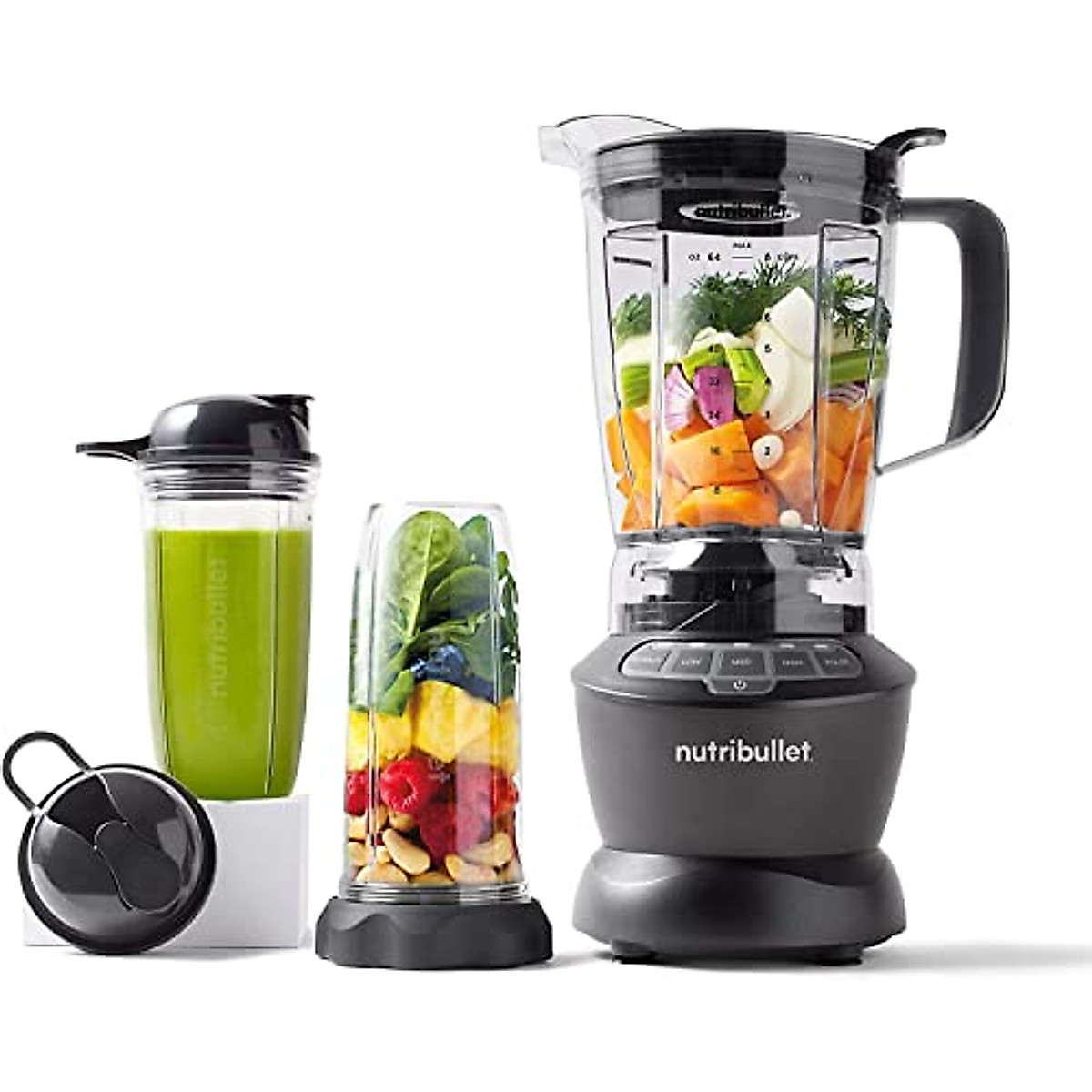 NutriBullet ZNBF30500Z Blender Combo 1200 Watt, 1200W, Dark Gray