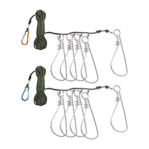 SEWACC 2 Sets 5 Fishing Lock Buckle for Fishing Locks for Fishing