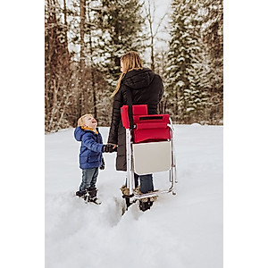 Picnic TIME Coca-Cola Enjoy Coke Sports Chair with Side Table, Beach Chair, Camp Chair for Adults, (Red)