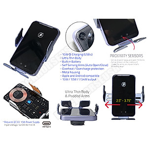 Phone holder compatible with Porsche 911 Carrera 992 Dashboard center console - Stick on with EASY release - to hold iPhone, Samsung Galaxy,