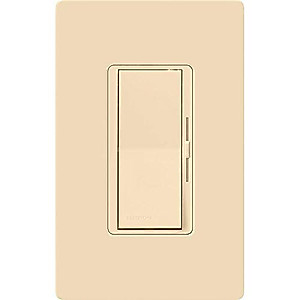 Lutron Diva LED+ Dimmer Switch for Dimmable LED, Halogen and Incandescent Bulbs, 150 Watt, Single-Pole or 3-Way, DVCL-153P-IV, Ivory