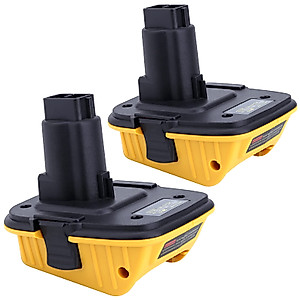Kotoate 2 Pack DCA1820 Battery Adapter Compatible with Dewalt 18V Tools, Replacement for Dewalt 18V to 20V Adapter, Compatible with Dewalt 20V Lithium Battery DCB201 DCB206 to 18V Battery DC9096