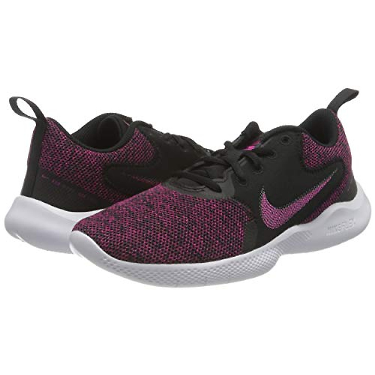 NIKE Women's WMNS Flex Experience RN 10 Running Shoe, Black Fireberry Dk Smoke Grey Iron Grey, 6.5