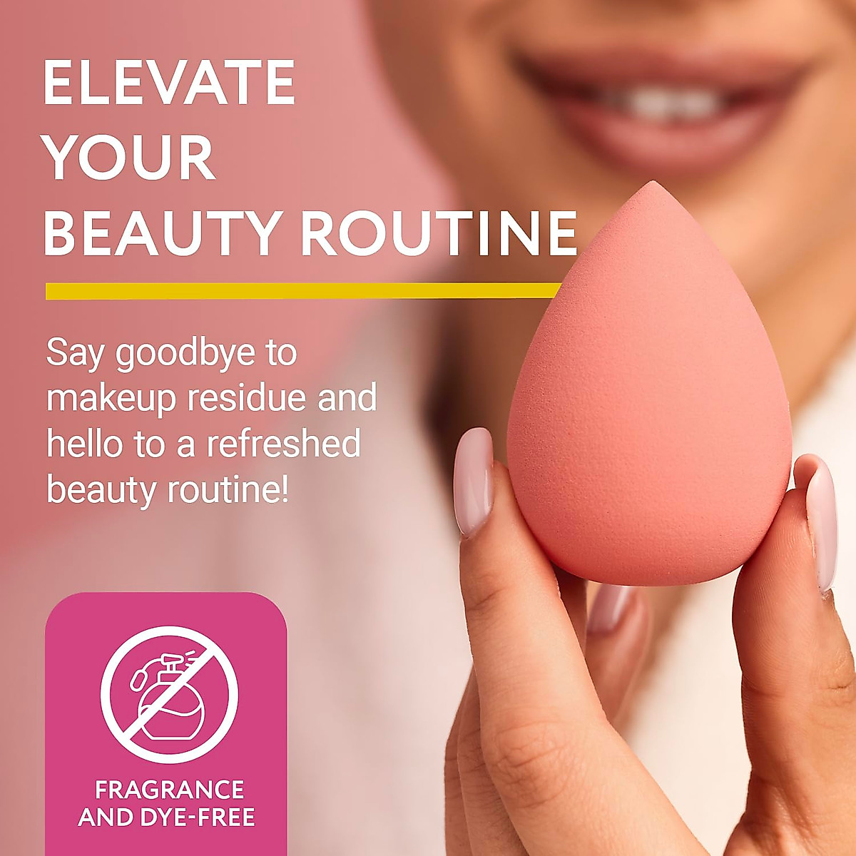 IMPRESA Makeup Sponge Cleaner - 8 oz - Removes Tough Stains, Residue, and Build-Up - Compatible with Foam Makeup Sponges and Beauty Blenders - Fragrance-Free and Dye-Free