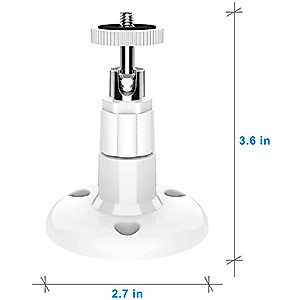Wyze Cam V3 Mount, ALLICAVER 360 Degree Adjustable Wall Mount Bracket for All-New Wyze Cam V3 1080p HD Indoor/Outdoor Video Camera. (2-Pack, White)