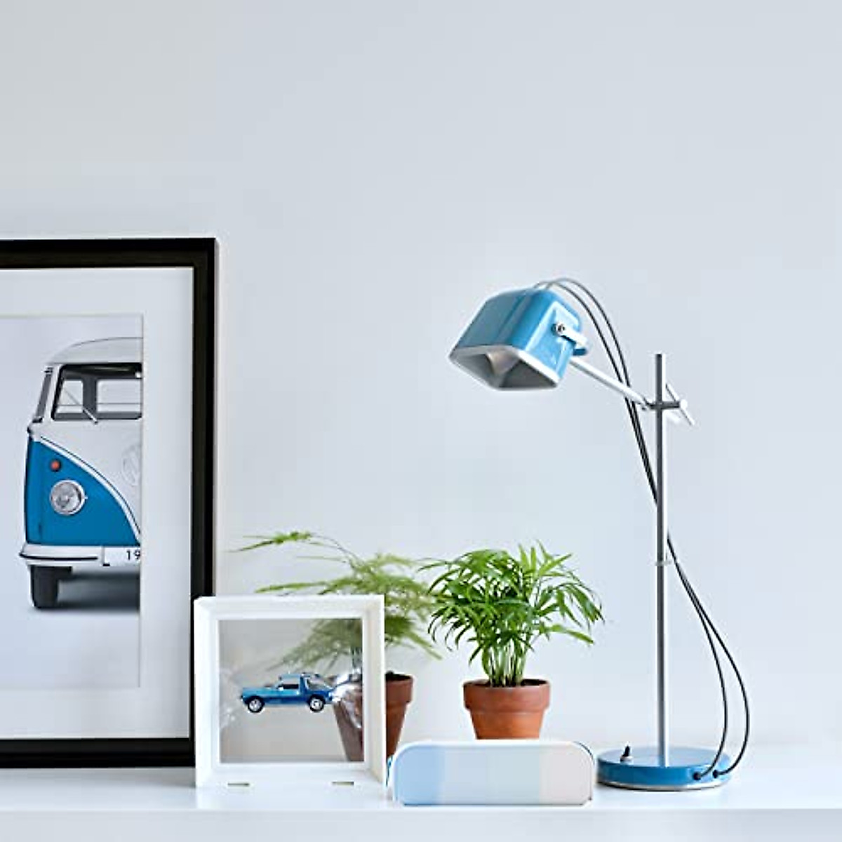 minimaliving Pencil Case,Colorful Silicone Waterproof Pencil Pouch Aesthetic Lightweight&Portable Pen Bag Stylish Small Office Supplies for Adults,Women and Men(Blue)