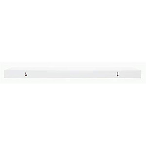Kiera Grace Kieragrace Modern Shelves Maine Simple & Classic Single Decorative Engineered Wood Floating Wall Shelf for Home, Room, & Office, 24" L x 5" W x 1.5" H, White, Inch