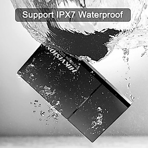 Hikvision Elite 7 Portable SSD 500GB - Up to 1060 MB/s, USB 3.2 Gen2 External Solid State Drive, Black