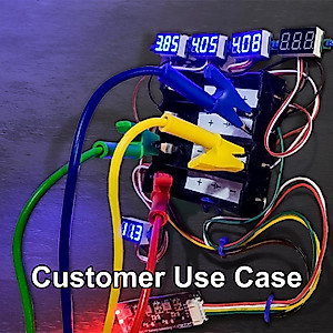 Goupchn 5PCS Alligator Clips Test Leads Dual Ended Crocodile Wire Cable with Insulators Clips Test Flexible Copper Cable for Electrical Testing 3.3ft/1m